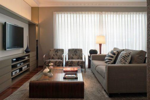 Sala de TV pequena ou grande: sugestões para mobiliar seu espaço